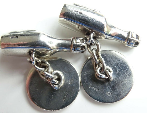 Veuve Clicquot Champagne VCP Bottle Cufflinks Ancho… - Gem