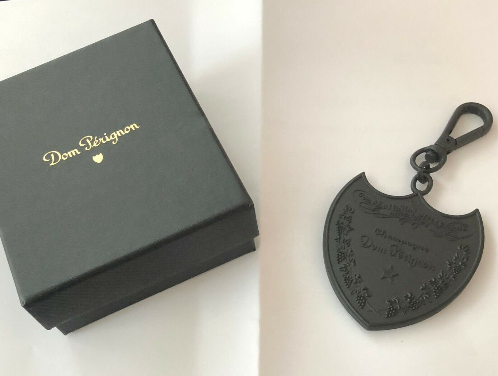 DOM PERIGNON Champagne Pewter Metal Tradmark Shield KEYRING - Etsy