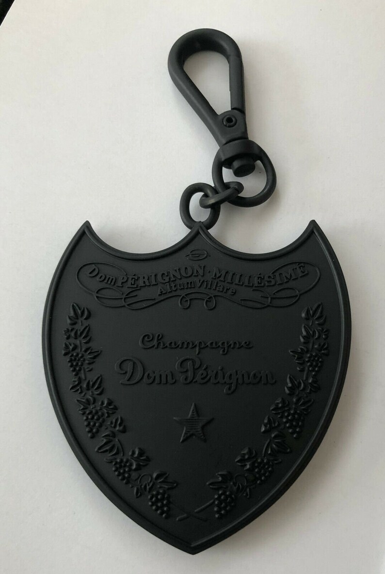 DOM PERIGNON Champagne Pewter Metal Tradmark Shield KEYRING - Etsy