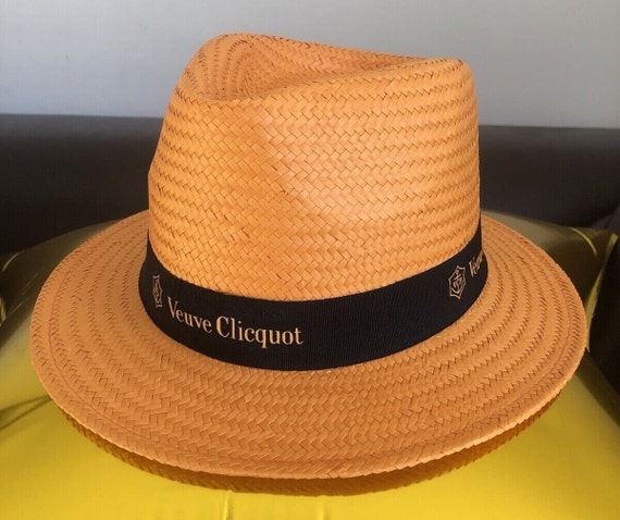 Veuve Clicquot Champagne PANAMA Style BOATER Hat One… - Gem