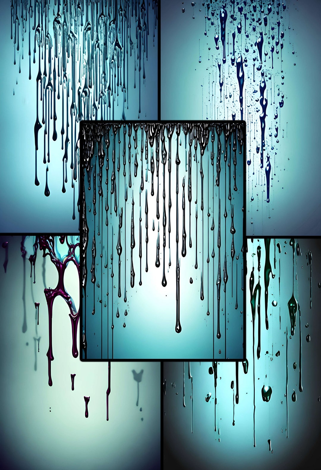 The Blues, 5x Digital Backdrops, Photoshop Elements , Bundle Drip ...