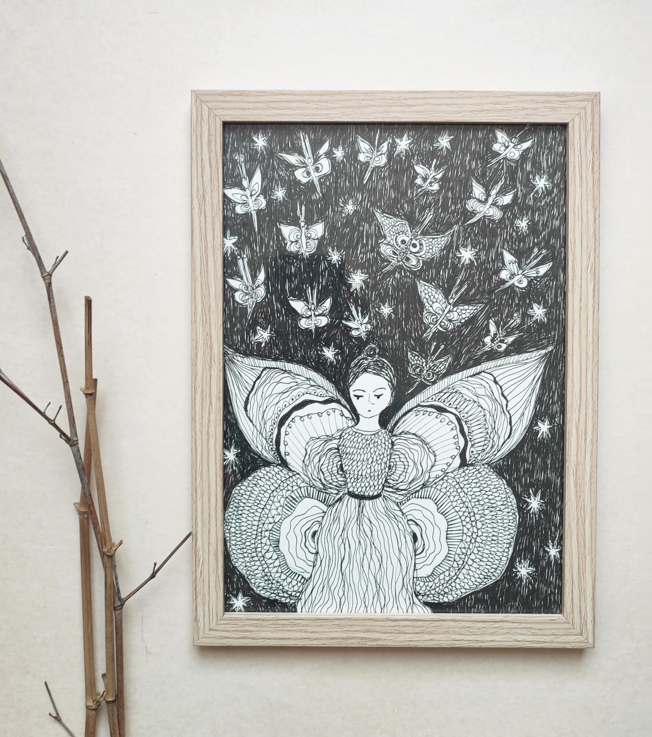 Original Drawing on Paper Psyché - Etsy