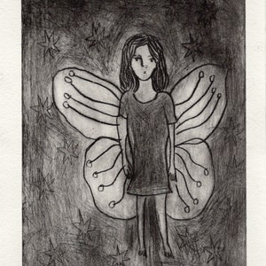 Psyche Mythology Original Etching Drypoint Psyché 2 Sur 15 - Etsy