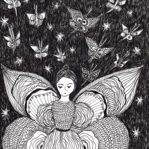 Original Drawing on Paper Psyché - Etsy