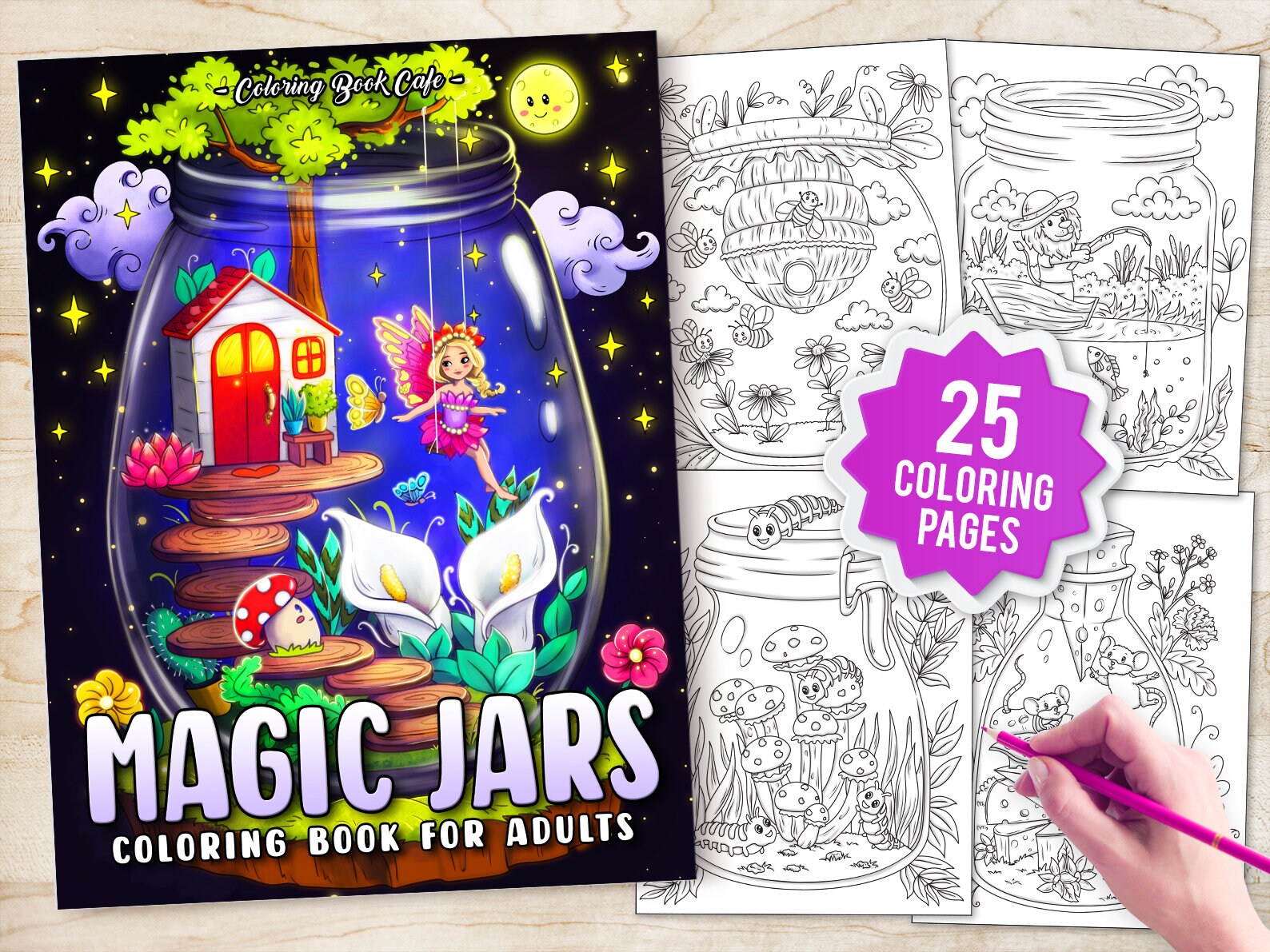 Magic Jars Coloring Book for Adults - Etsy