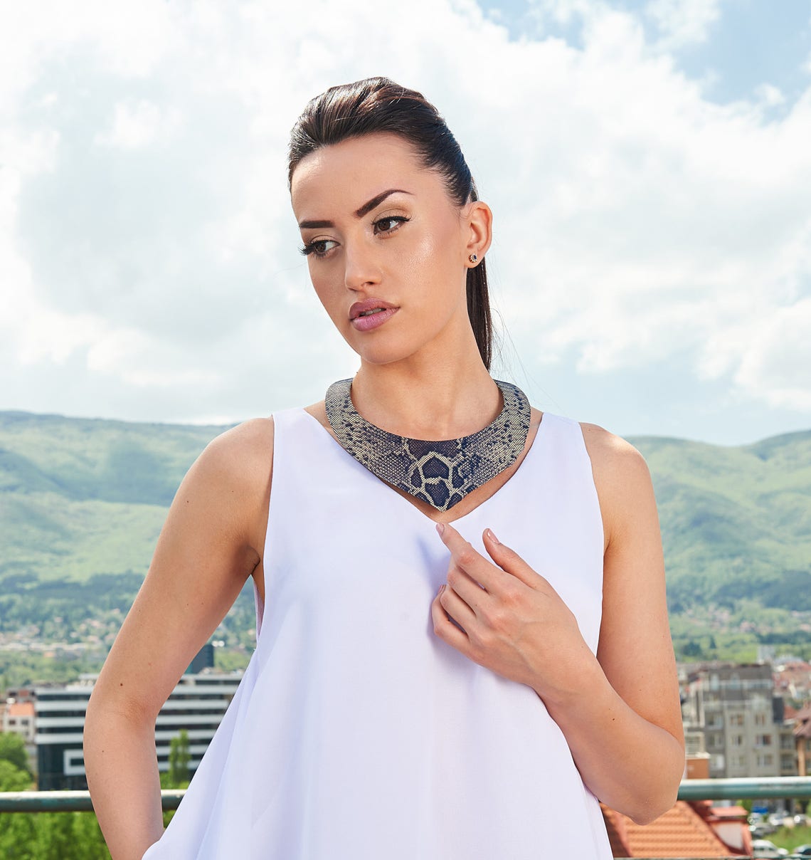 Necklace Snake Leather Snake Collar Snake Leather Collar - Etsy
