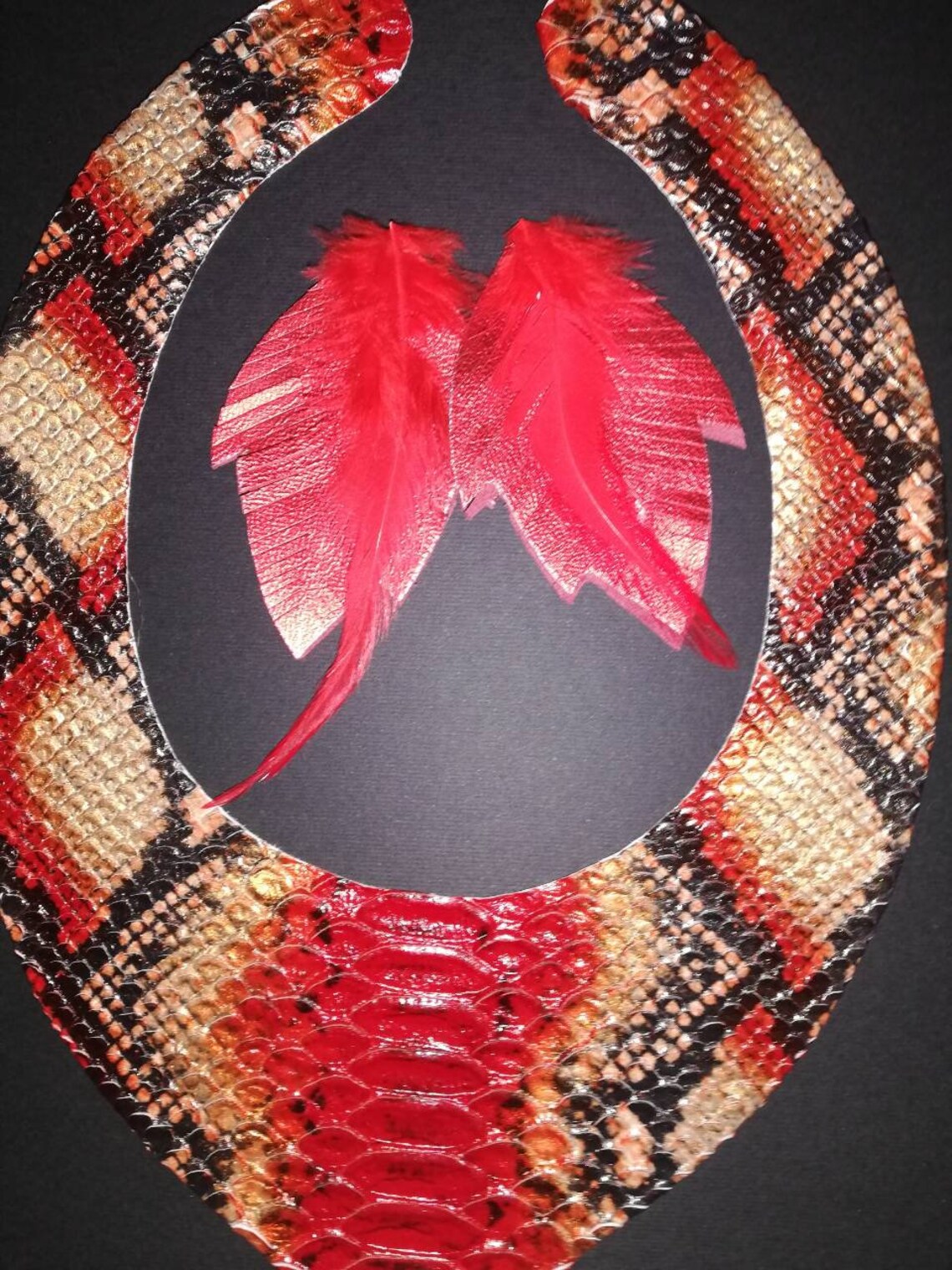 Necklace Snake Leather Snake Collar Snake Leather Collar - Etsy