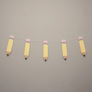 Pencil Bunting, Crayon Bunting, Playroom Garland, Teacher Bunting ...