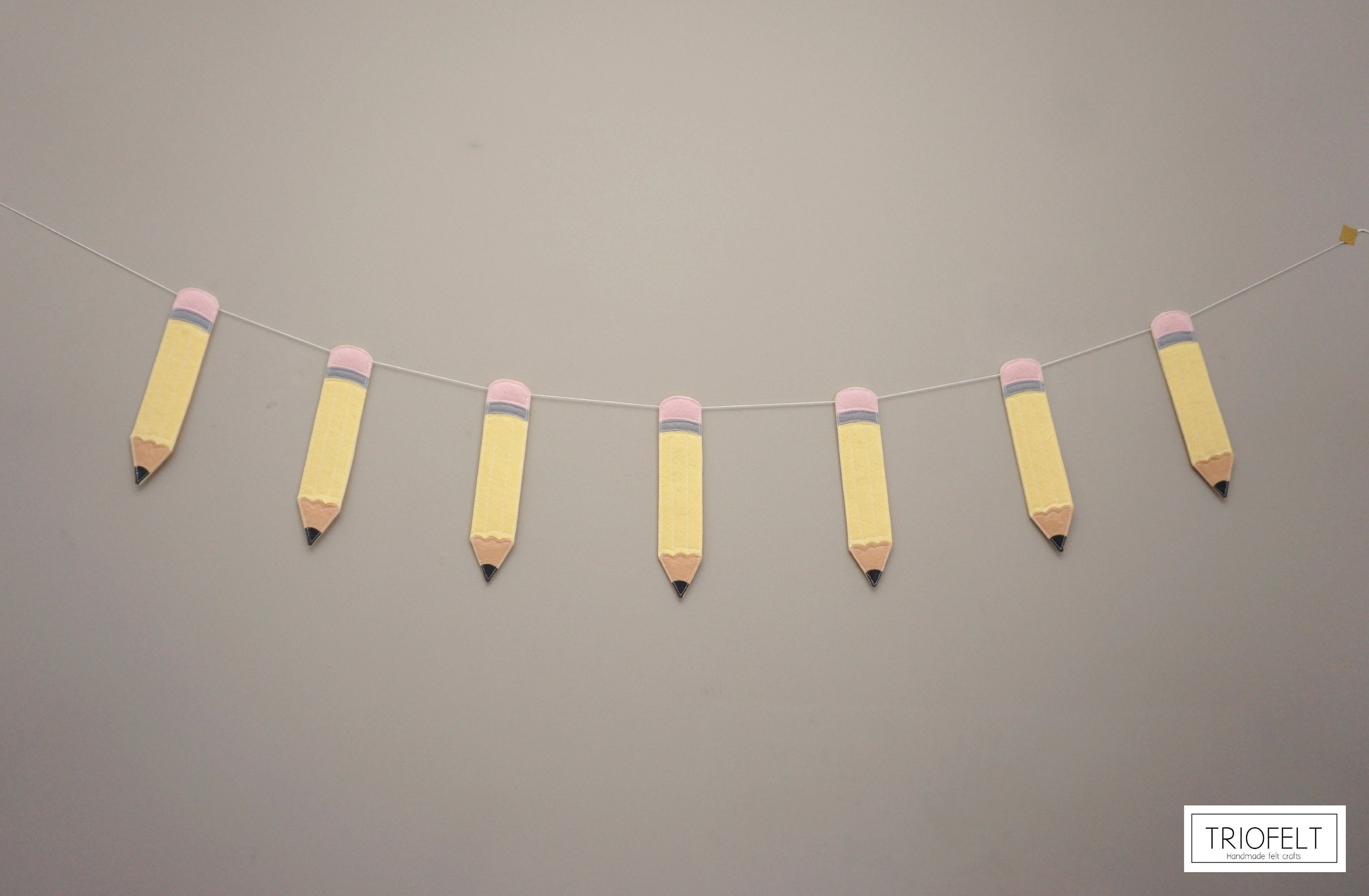 Pencil Bunting Crayon Bunting Playroom Garland Teacher - Etsy