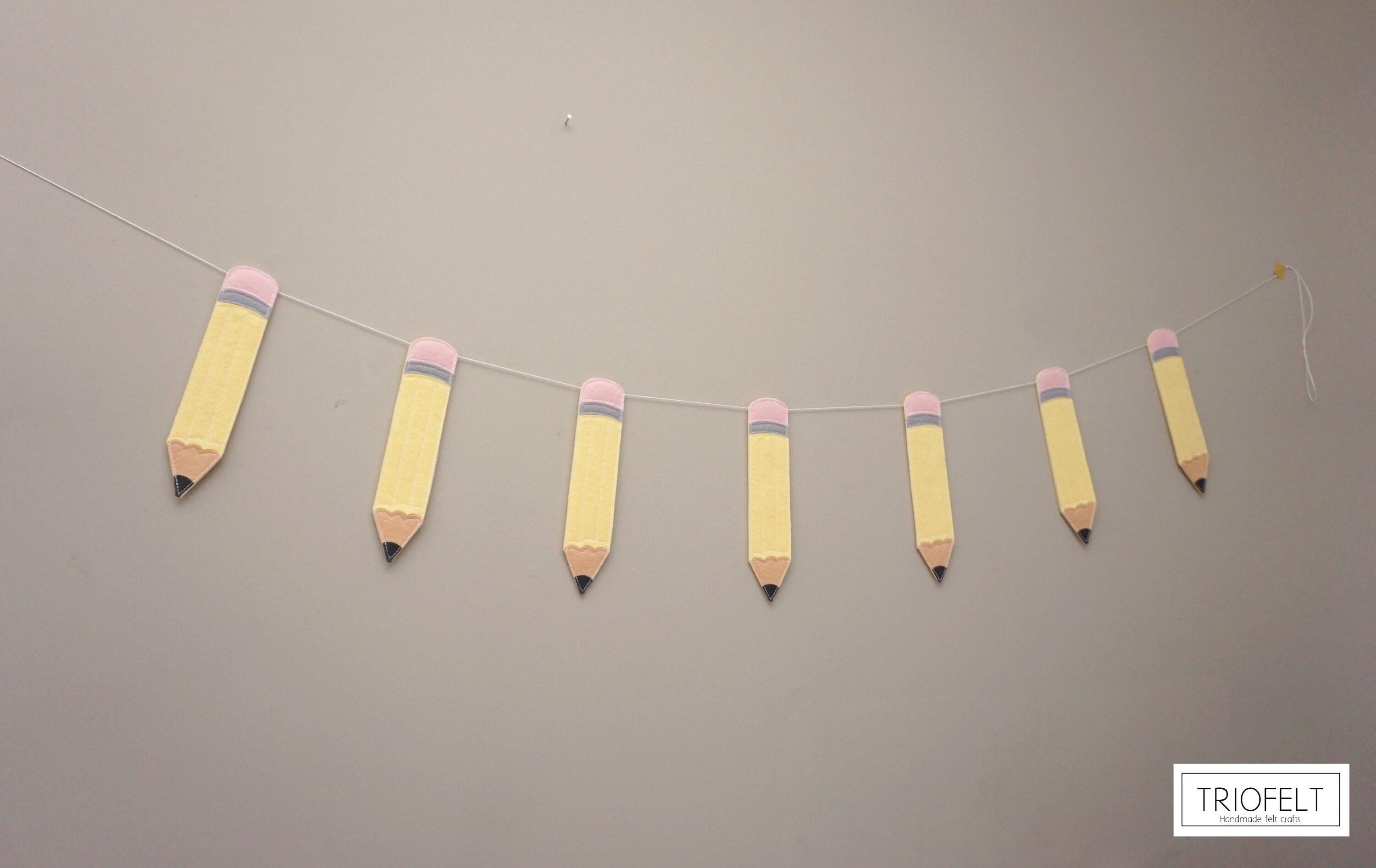 Pencil Bunting, Crayon Bunting, Playroom Garland, Teacher Bunting ...