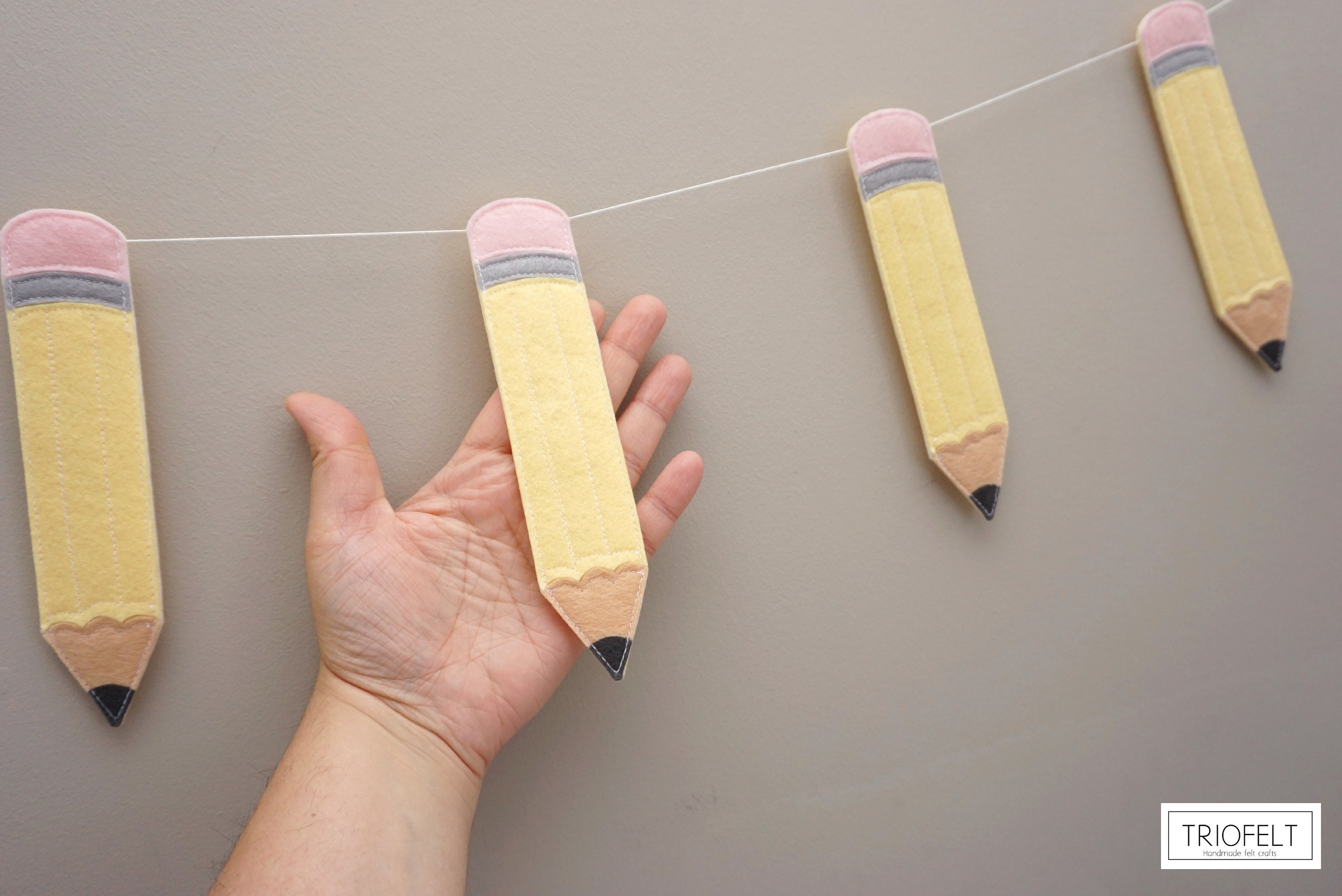 Pencil Bunting Crayon Bunting Playroom Garland Teacher - Etsy