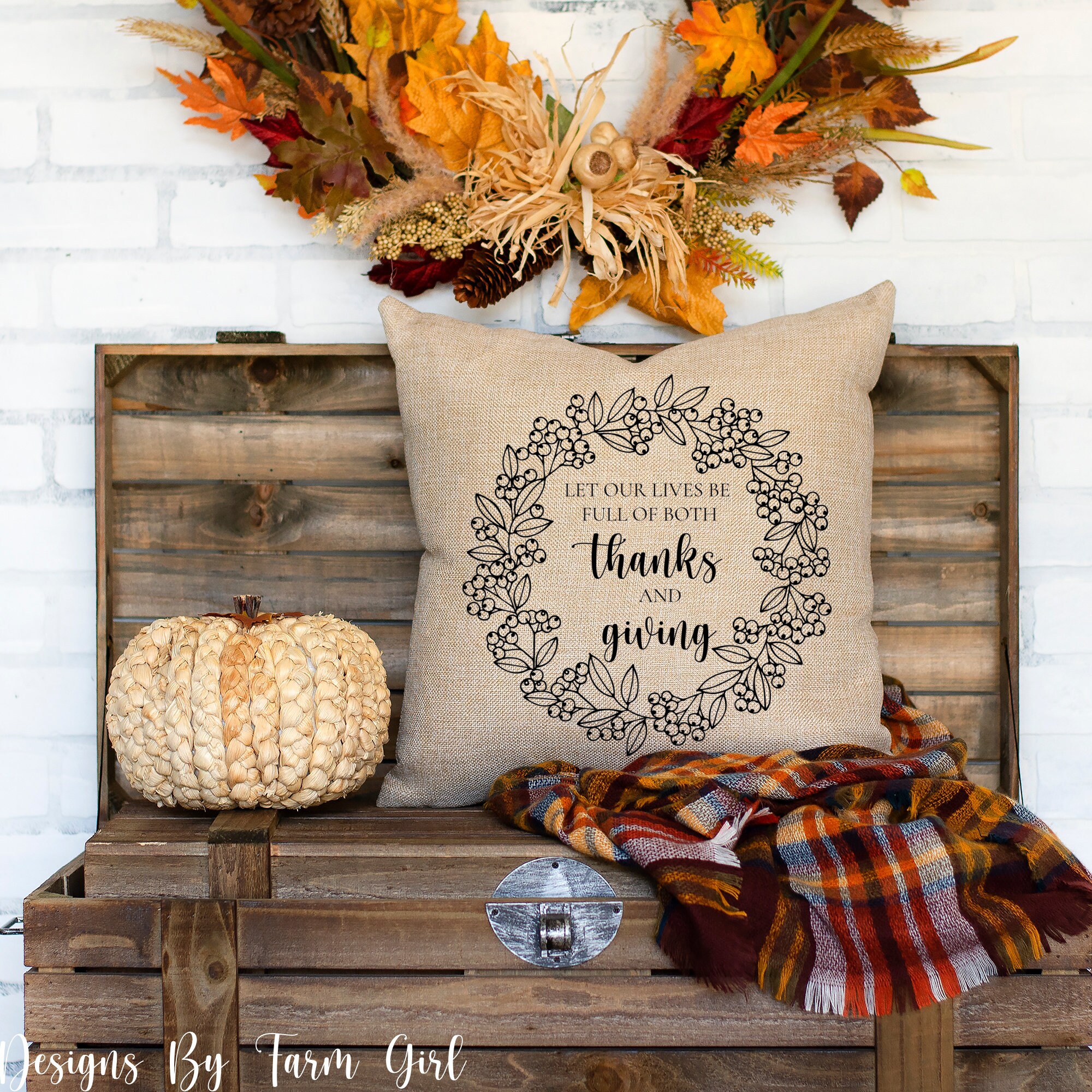 Farmhouse Fall SVG Bundle Farmhouse Fall Signs Fall Pillows Fall SVG ...