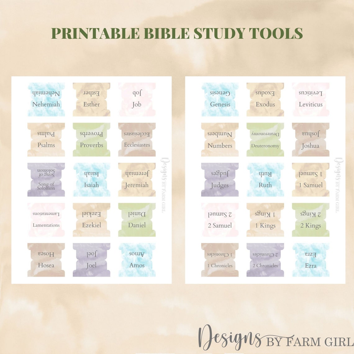 Printable Bible Study Bundle Printable Bible Tabs Bible - Etsy