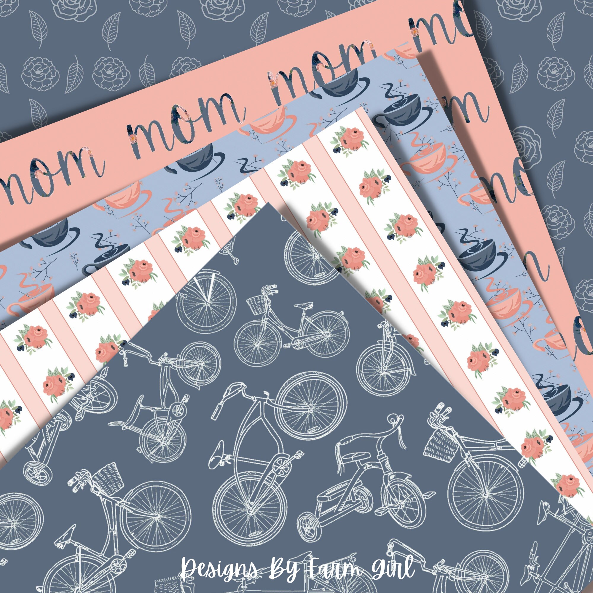 Mothers Day Digital Paper Pack | Mothers Day Background Papers ...