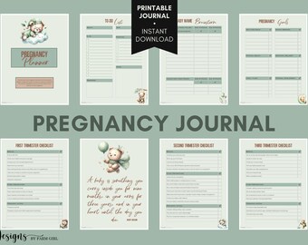 Pregnancy Planner Printable, Printable Pregnancy Journal, Expecting Mom ...