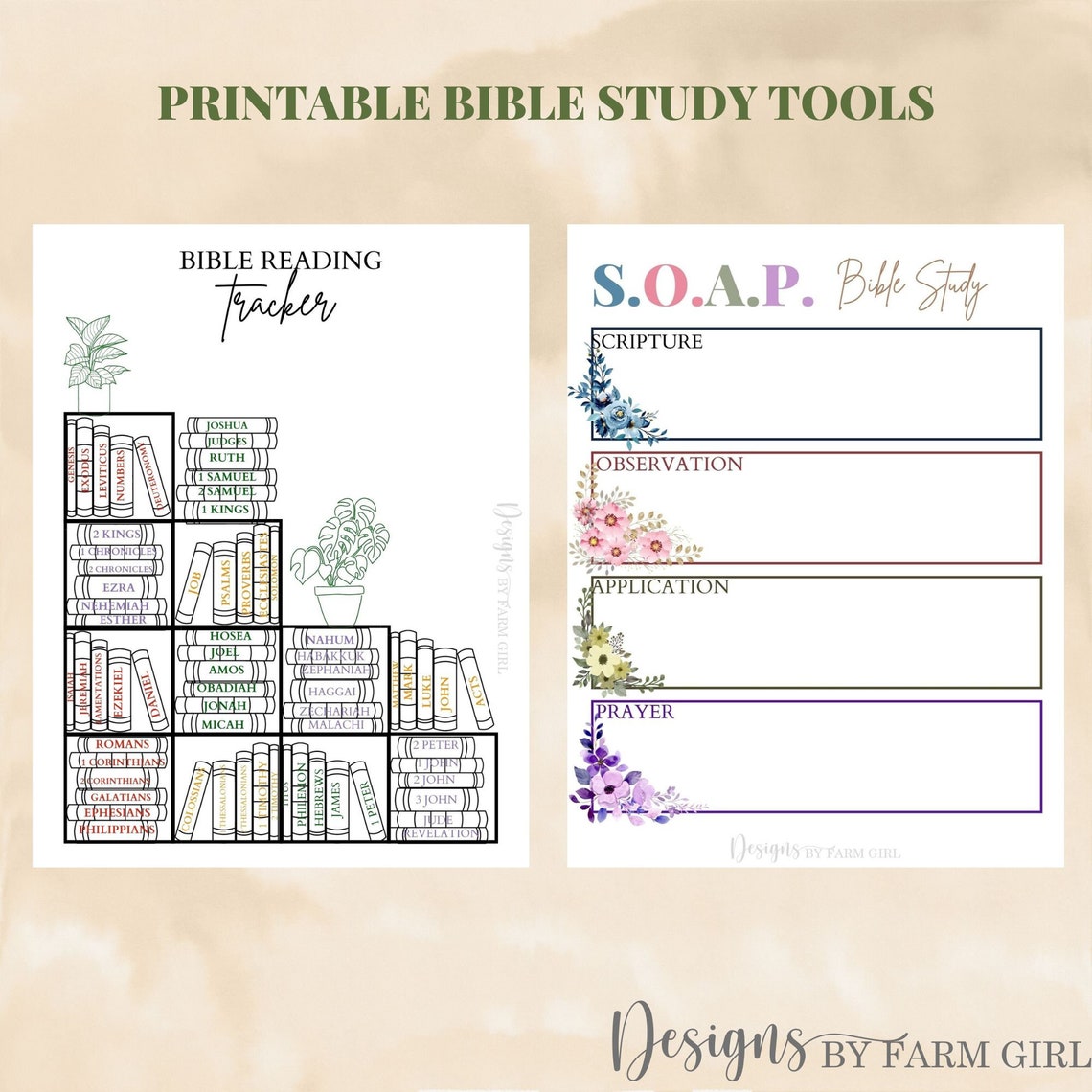 Printable Bible Study Bundle Printable Bible Tabs Bible - Etsy