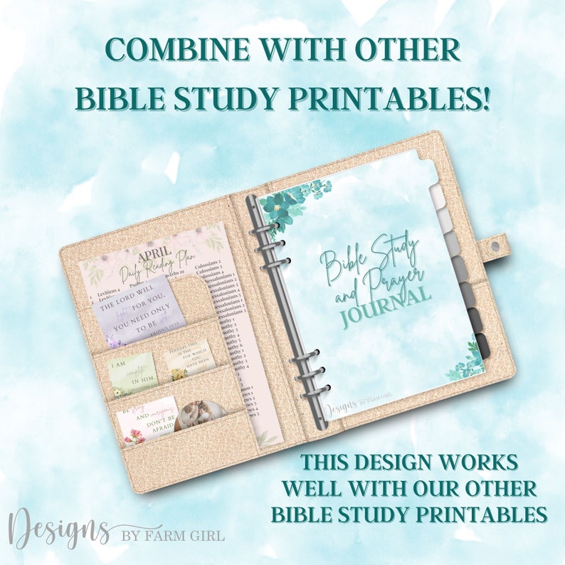 Printable Bible Study and Prayer Journal, Bible Study Printables, Bible ...