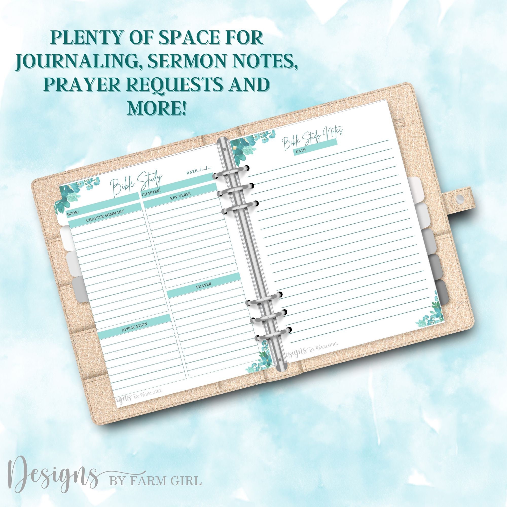 Printable Bible Study and Prayer Journal, Bible Study Printables, Bible ...
