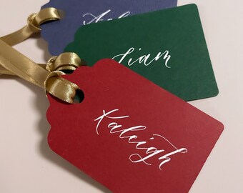 Handwritten Calligraphy Gift Tags for Birthdays, Travels, Events ...