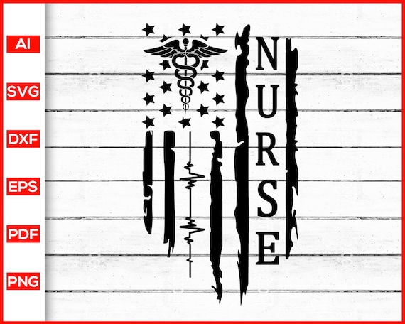 Distressed Nurse American Flag Svg Nurse Svg Funny Nursing - Etsy Canada