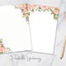Pink Roses Printable Stationery Flower Printable Stationary Paper ...