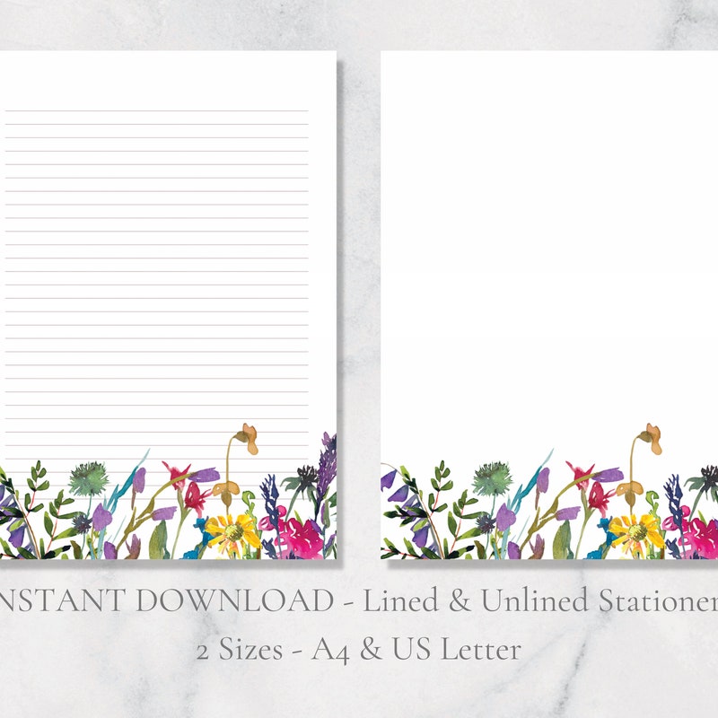 Printable Stationery - Etsy