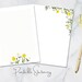 Daisy Buttercup Printable Stationery Floral Printable Stationary Paper ...