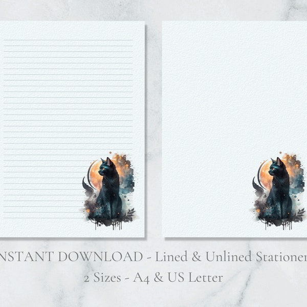 Black Writing Paper - Etsy