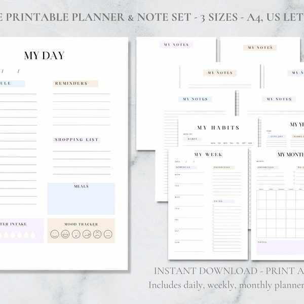 My Yearly Planner - Etsy