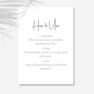 Tropical Island Printable Stationery Beach Stationary Summer Writing ...