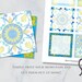 Mediterranean Tile Printable Memo Pad Blue Tile Memo Set Watercolor ...
