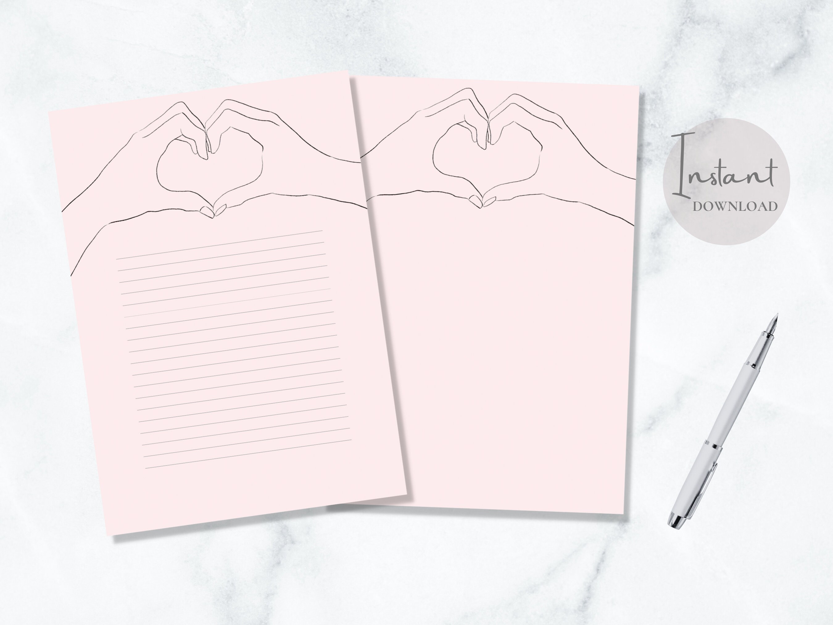 Love Letter Paper Template