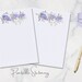 Lilacs Printable Stationery Purple Flower Stationary Botanical Writing ...