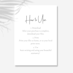 Sweet Pea Printable Stationery Floral Letter Writing Paper Spring ...