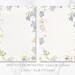 Wild Flowers Watercolor Printable Stationery Flower Stationary ...