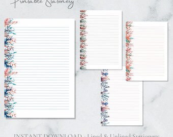 Starfish -- Watercolor -- Printable Letter Writing Paper -- Stationery - Etsy