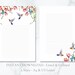Floral Hummingbird Printable Stationery Magnolia Printable | Etsy