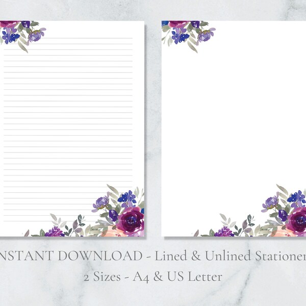 Purple Flowers - Etsy