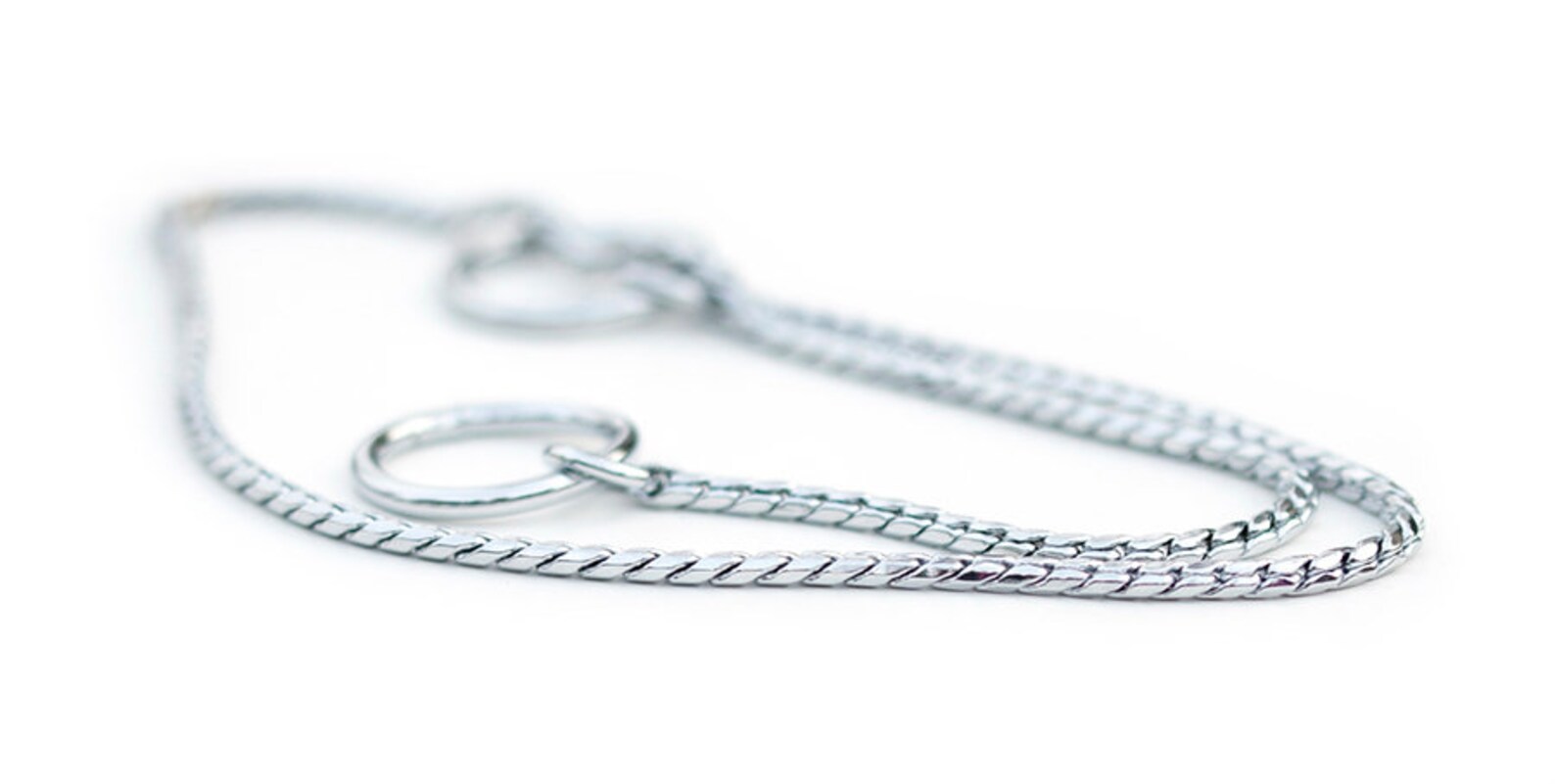 SILVER 5mm Snake Chain for Show Lead | Dog Show Lead | Choke Collar ...