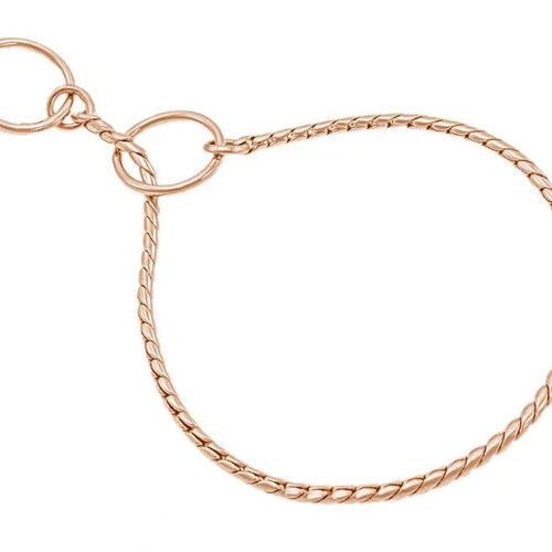 ROSE GOLD 3mm Snake Chain for Show Lead Dog Show Lead - Etsy