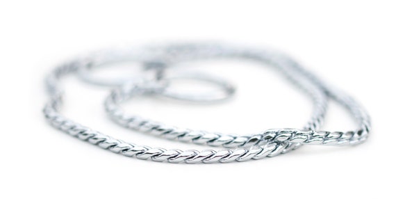 SILVER 2mm snake chain for show lead Dog show lead Choke | Etsy