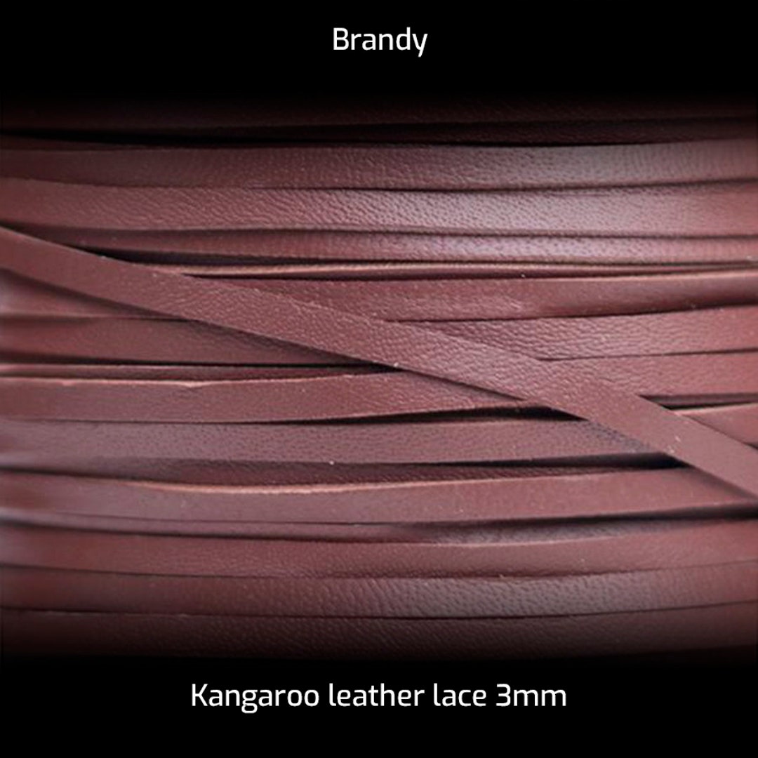BRANDY | Kangaroo Leather Lace per Meter | Leather Lace | Kangaroo Lace ...