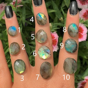 Your Custom Faceted Labradorite Ring Sterling Silver Made to Order ...