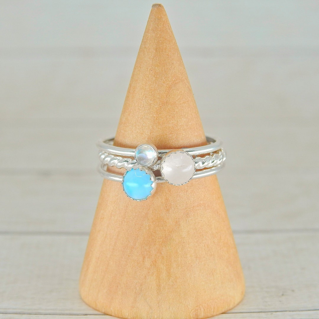 The Aphrodite Ring Stack of Love - Sterling Silver, Made to Order ...