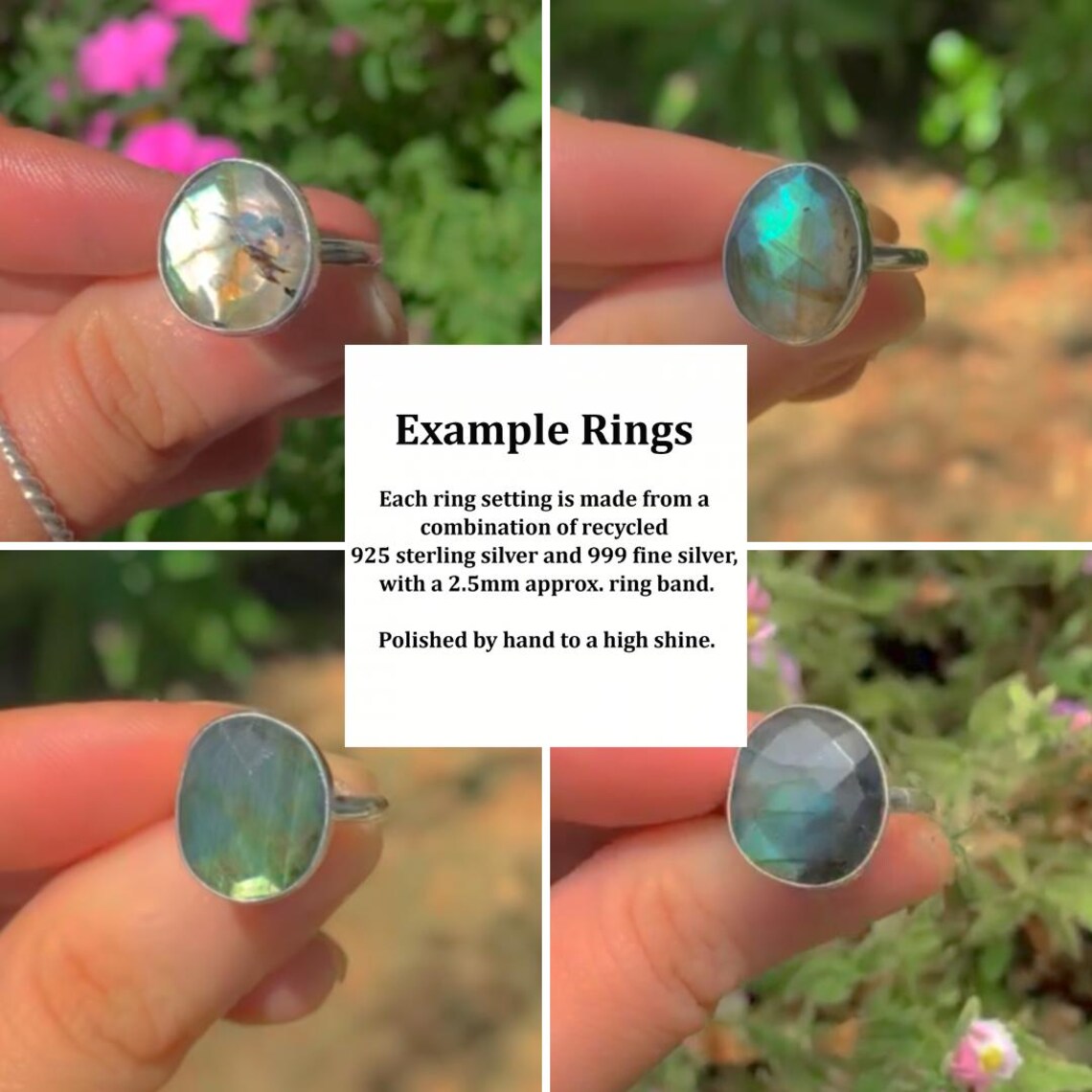 Your Custom Faceted Labradorite Ring - Sterling Silver - Made to Order ...