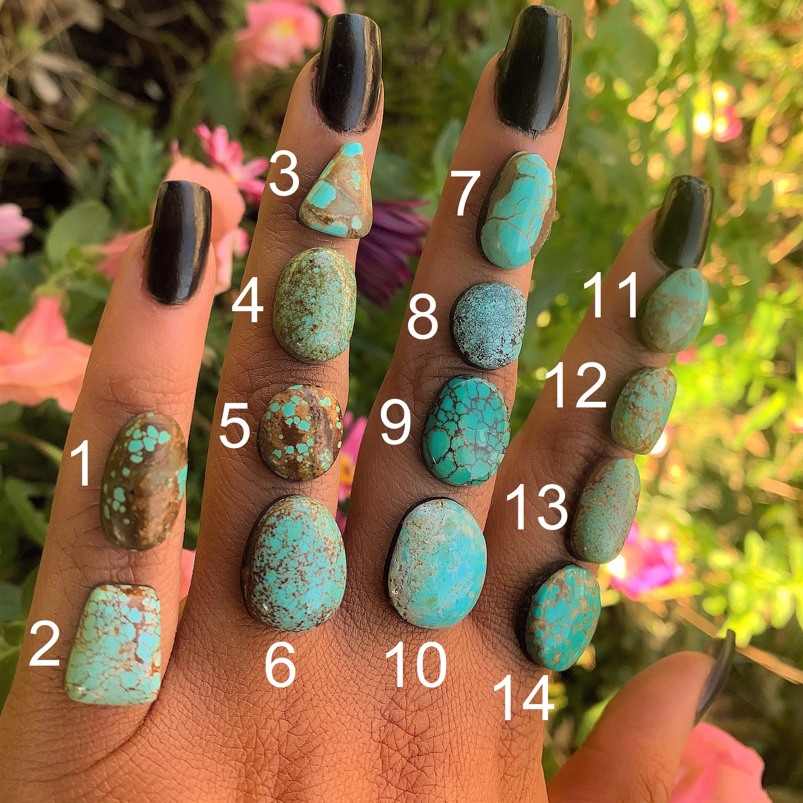 Your Custom Number 8 Turquoise Ring Sterling Silver Made | Etsy