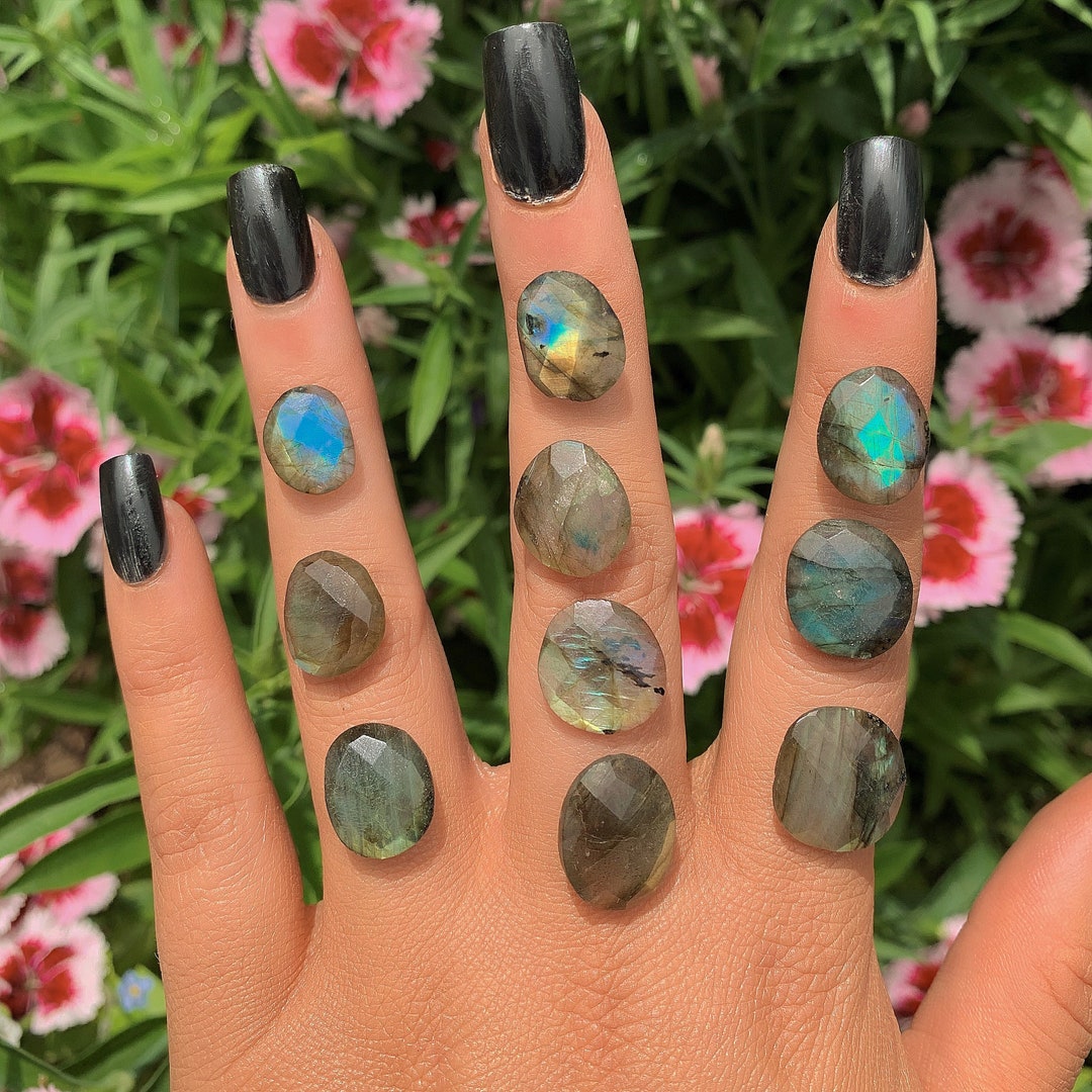 Your Custom Faceted Labradorite Ring Sterling Silver Made to Order ...