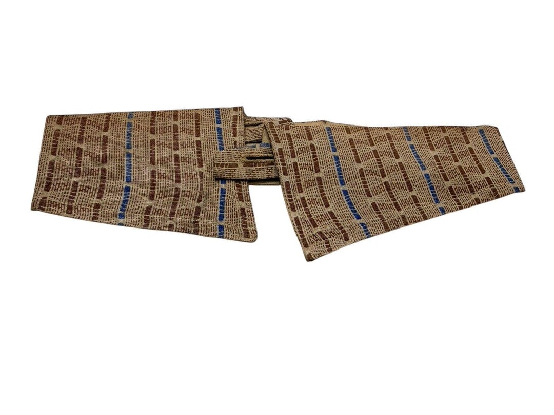 Antique Victorian Edwardian Detachable Men's Shirt Collar Brown & Blue ...
