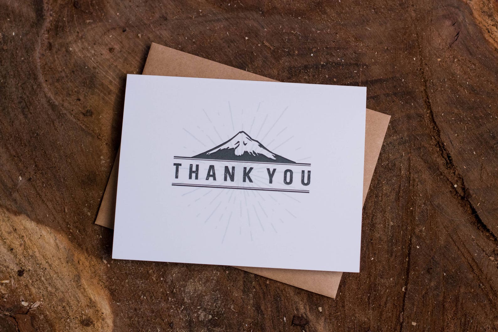 Thank You, Mountain Card Set - Etsy