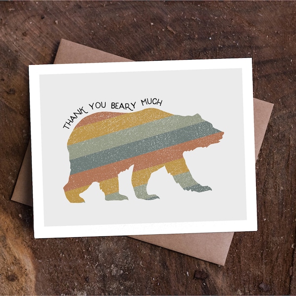 Thank You Beary Much - Etsy
